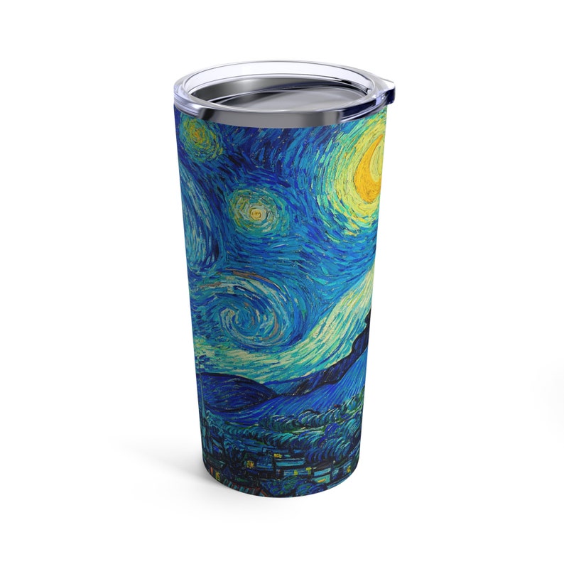 Van Gogh the Starry Night Tumbler, Famous Art Tumbler, Vincent Van Gogh ...