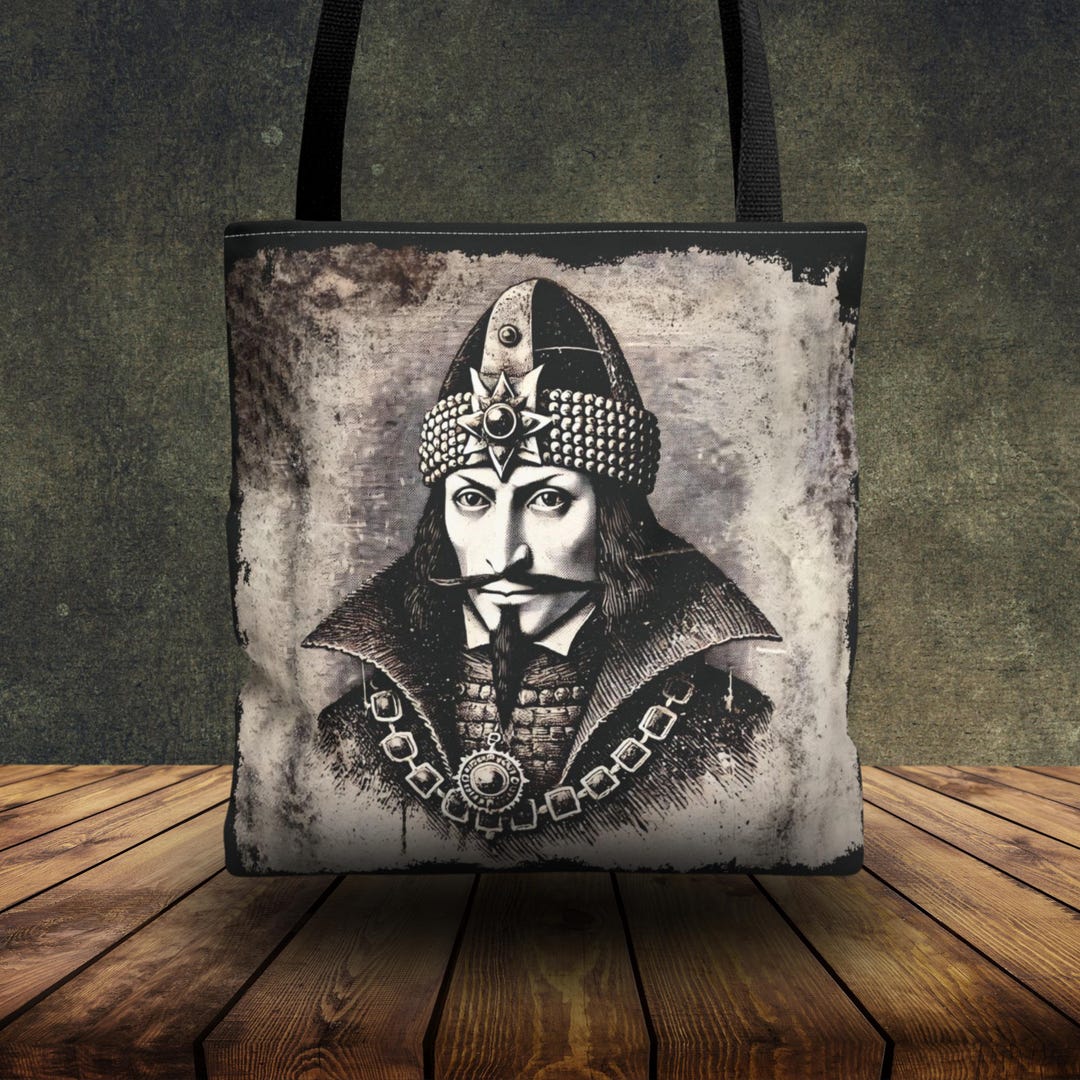 Vlad the Impaler Tote Bag, Gothic Apparel Gift, Vintage-style, Prince ...