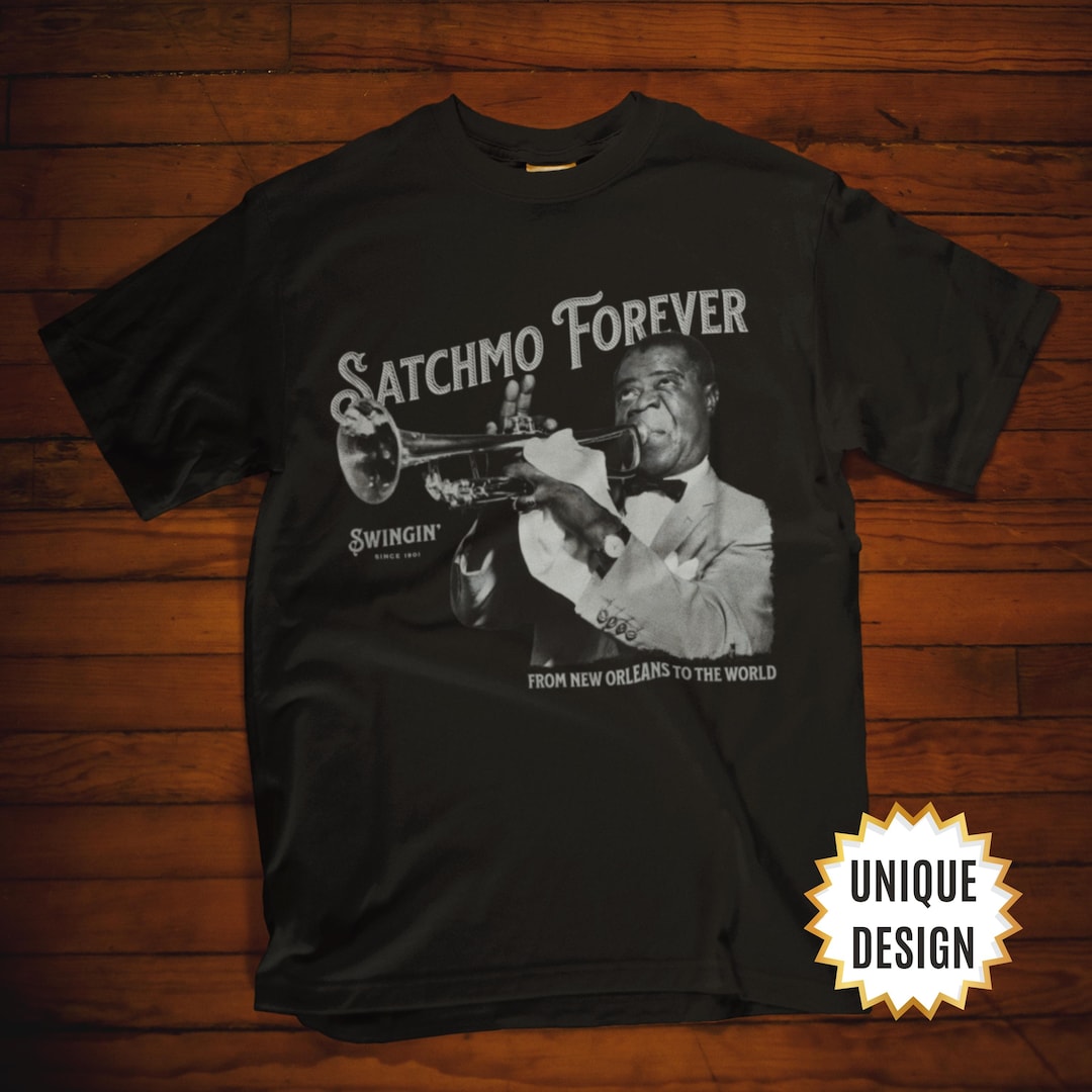 Satchmo T-shirt Louis Armstrong Tribute Gift for Jazz Lover T-shirt ...