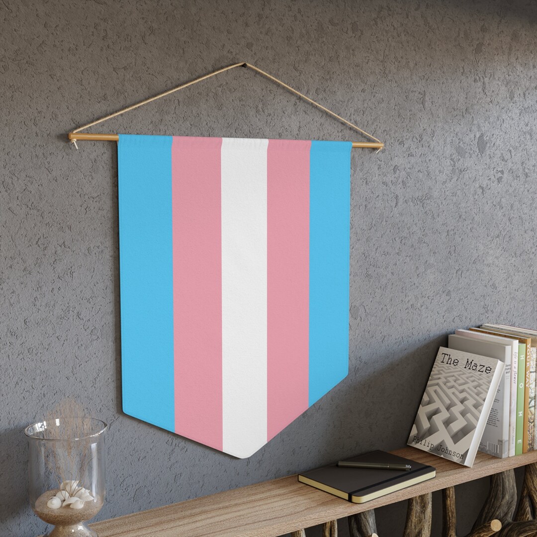 Transgender Flag Wall Art, Transgender Flag Pennant, Transgender Pride ...