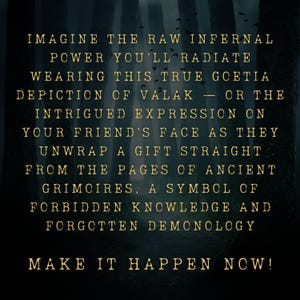Valak T-shirt True Demonology Design From Ars Goetia Occult Gothic ...