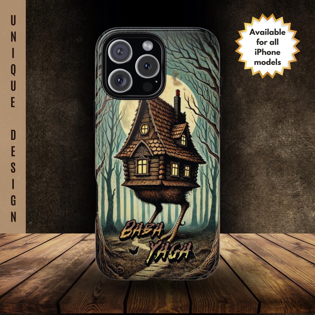 Baba Yaga iPhone Case, Slavic Folklore Phone Cover Witchy Gift, iPhone ...