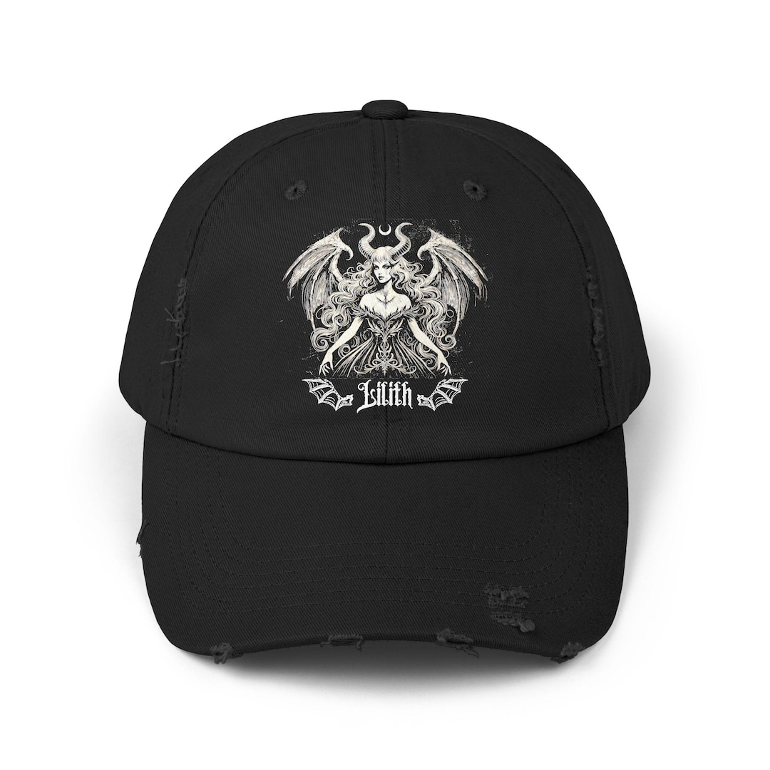 Lilith Pagan Goddess Cap, Occult Cap, Witchy Headwear, Wicca Cap, Dark ...