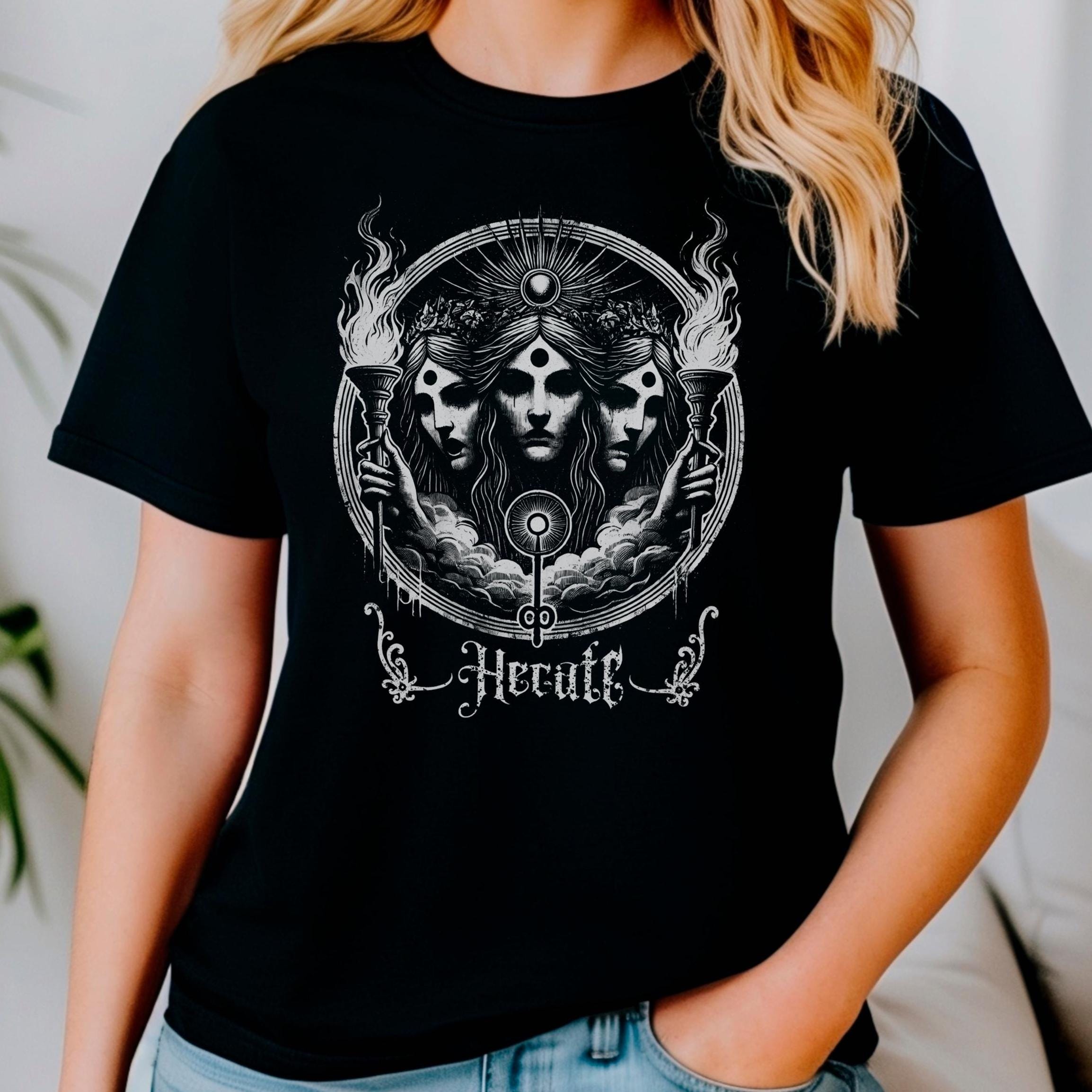 Hecate Greek Mythology Goddess T-shirt, Witch Gift Tee, Pagan Graphic ...