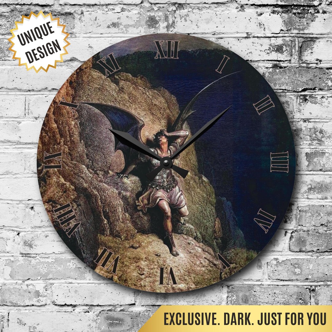 Gustave Doré Paradise Lost Clock Gothic Home Decor Gift for Art Lovers ...