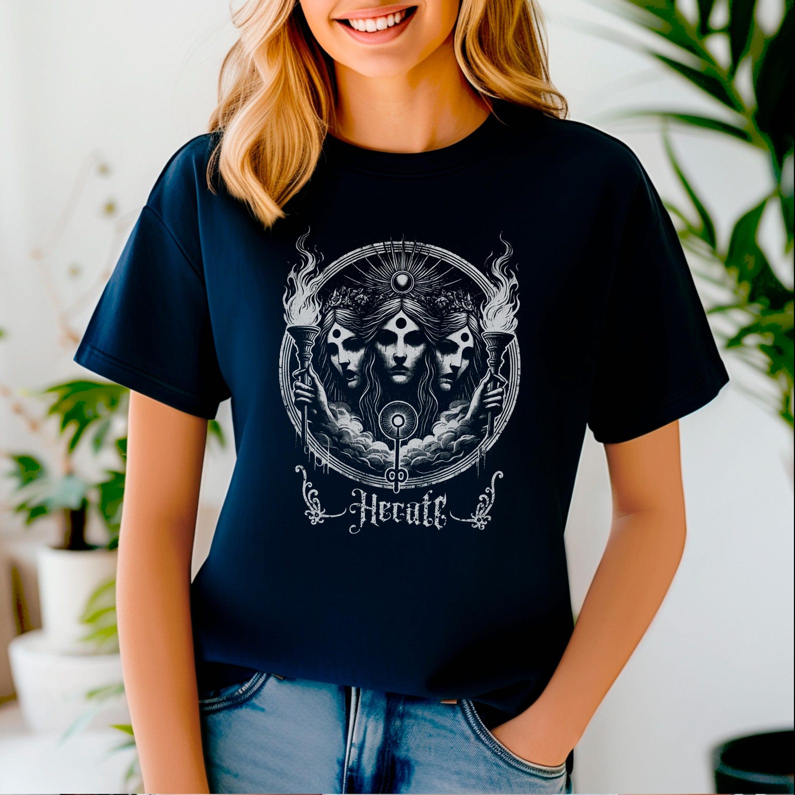 Hecate Greek Mythology Goddess T-shirt, Witch Gift Tee, Pagan Graphic ...