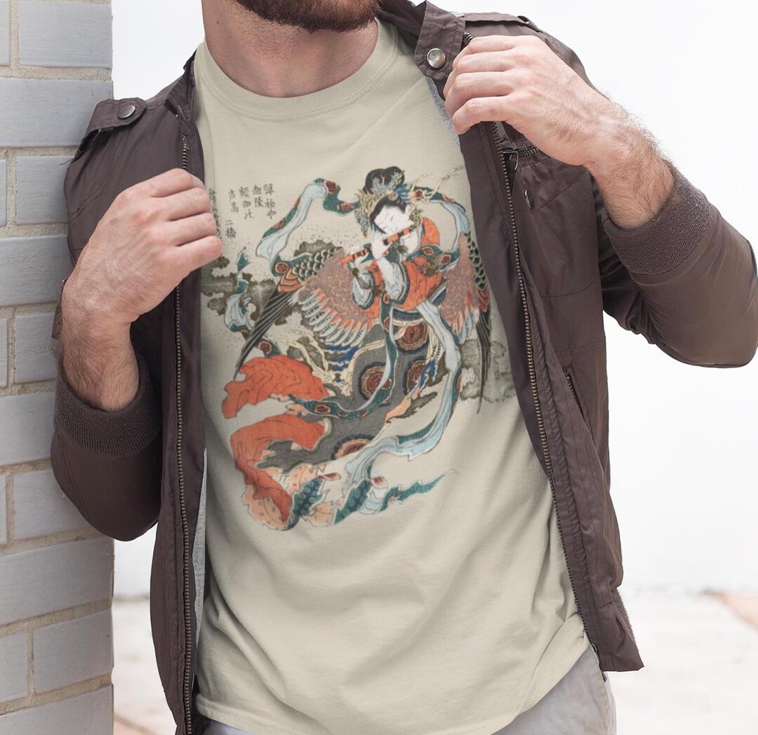Katsushika Hokusai Japanese Woman T-shirt, Japan Culture Tee, Asian ...