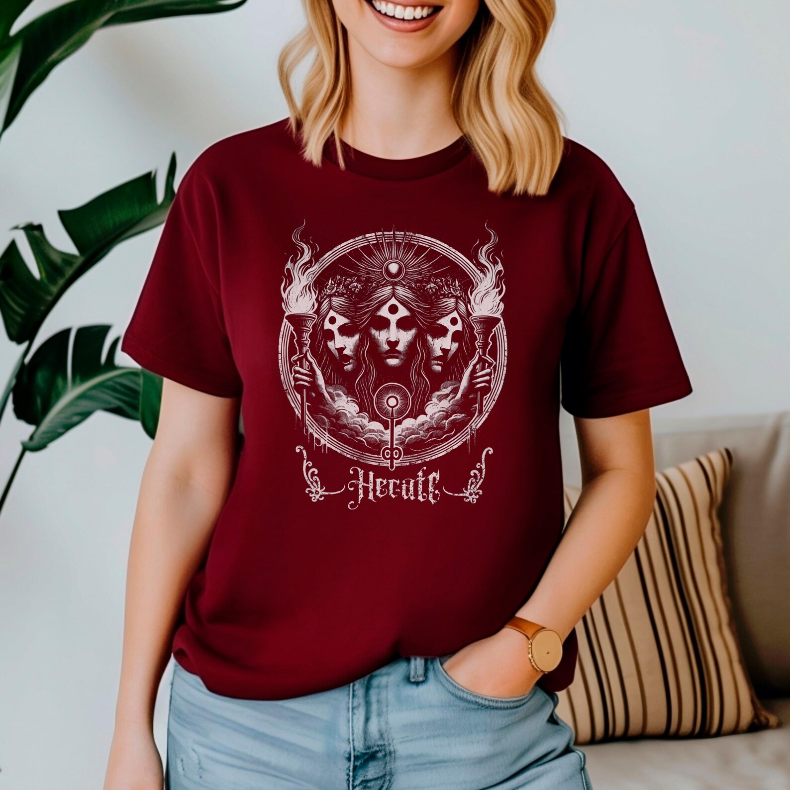 Hecate Greek Mythology Goddess T-shirt, Witch Gift Tee, Pagan Graphic ...