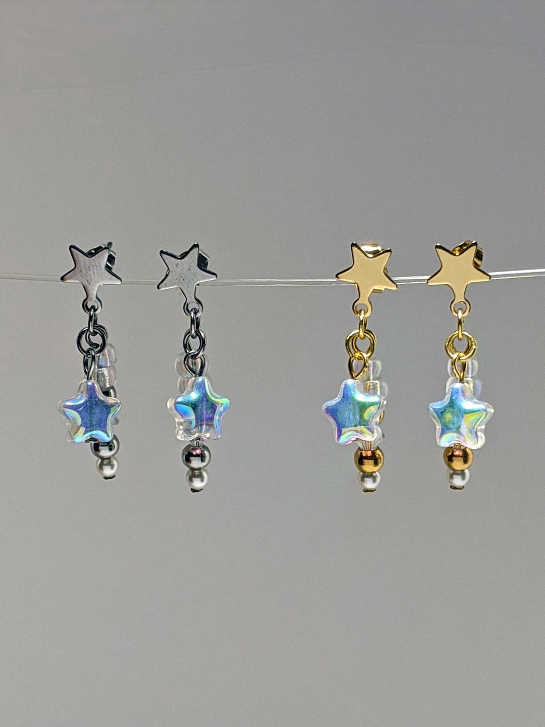 Starlight Studs Hypoallergenic Stainless Steel Y2k Alt Punk Stud Earrings - Etsy