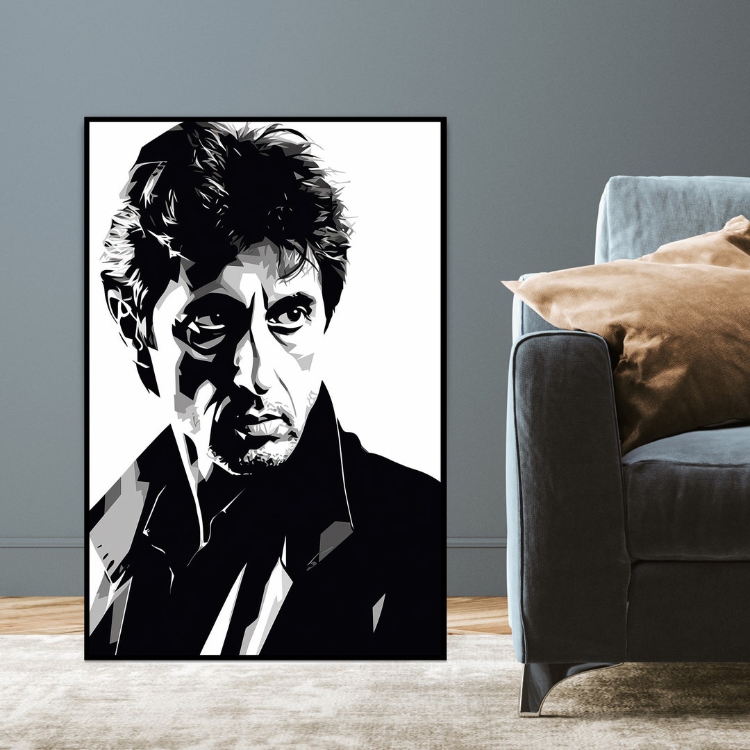 Al Pacino Mural With Aluminum Frame Actor - Etsy