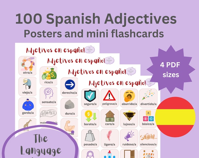 100 Spanish Verbs Flashcards | Printable Spanish Vocabulary | Learn ...