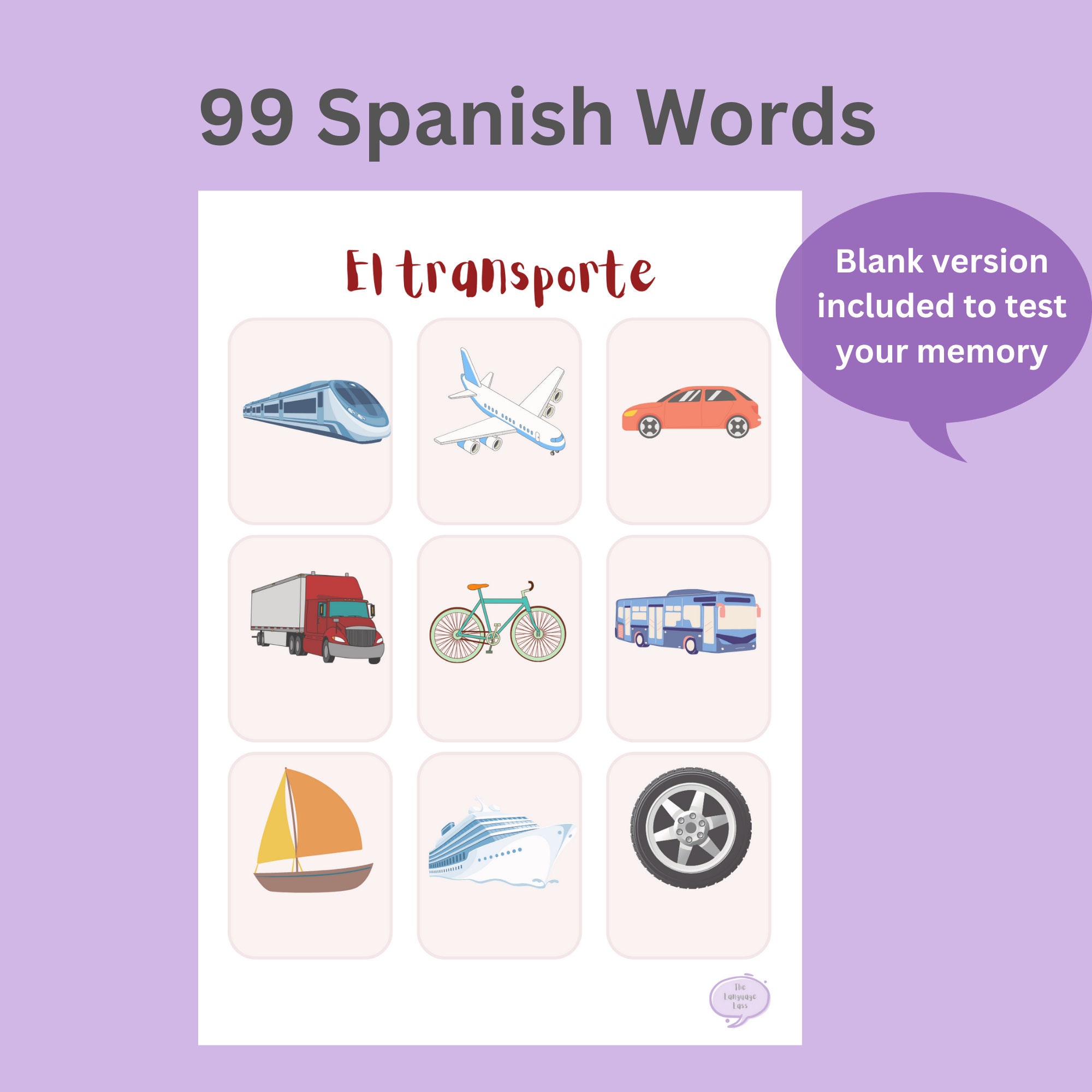 99 Spanish Words | Basic Spanish Vocabulary | Spanish Starter ...