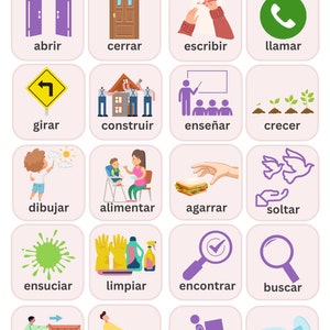 100 Spanish Verbs Flashcards | Printable Spanish Vocabulary | Learn ...