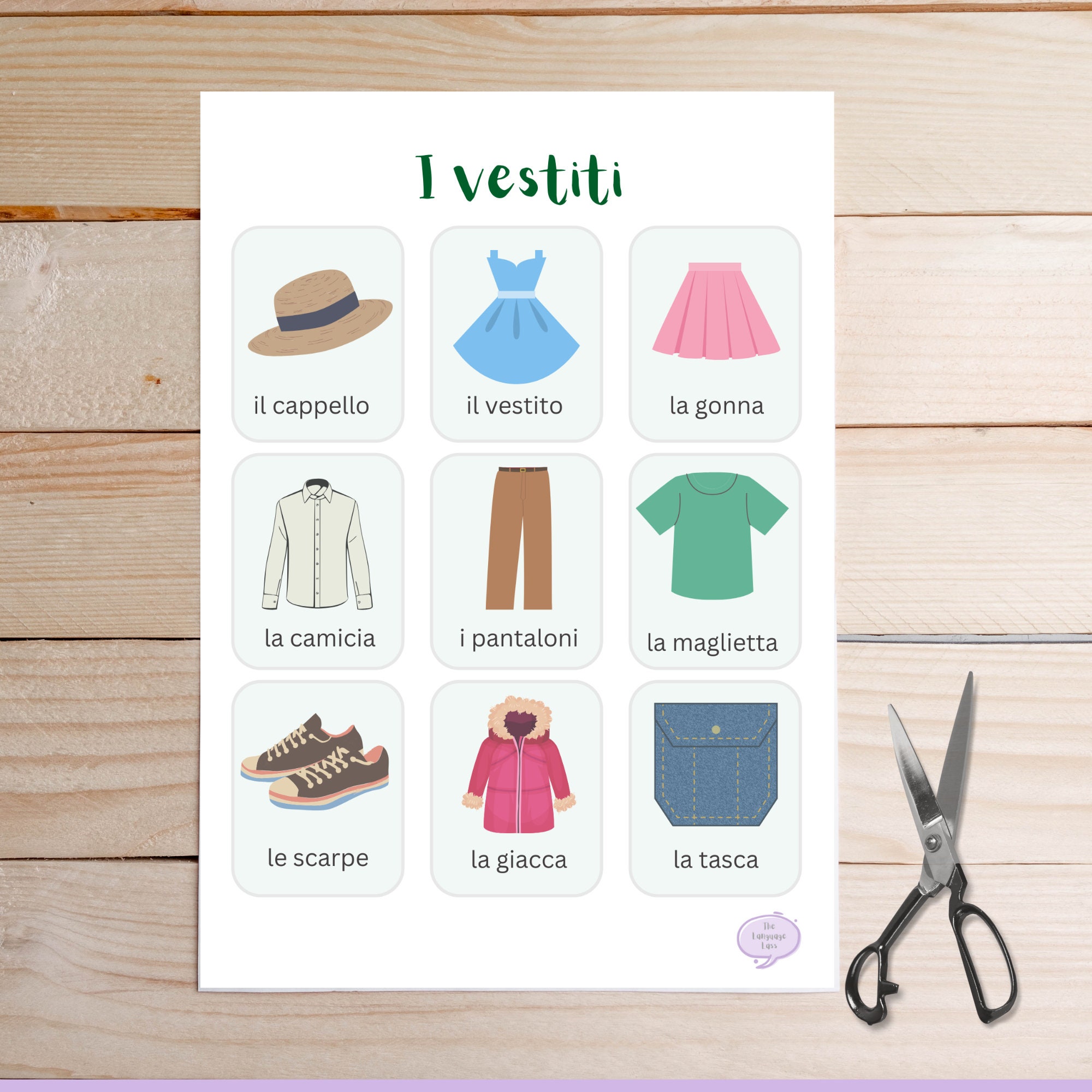 99 Italian Words Italian Vocabulary Italian Flashcards - Etsy