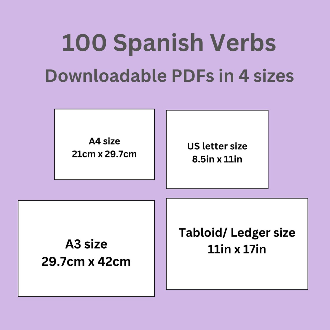 100 Spanish Verbs Flashcards | Printable Spanish Vocabulary | Learn ...