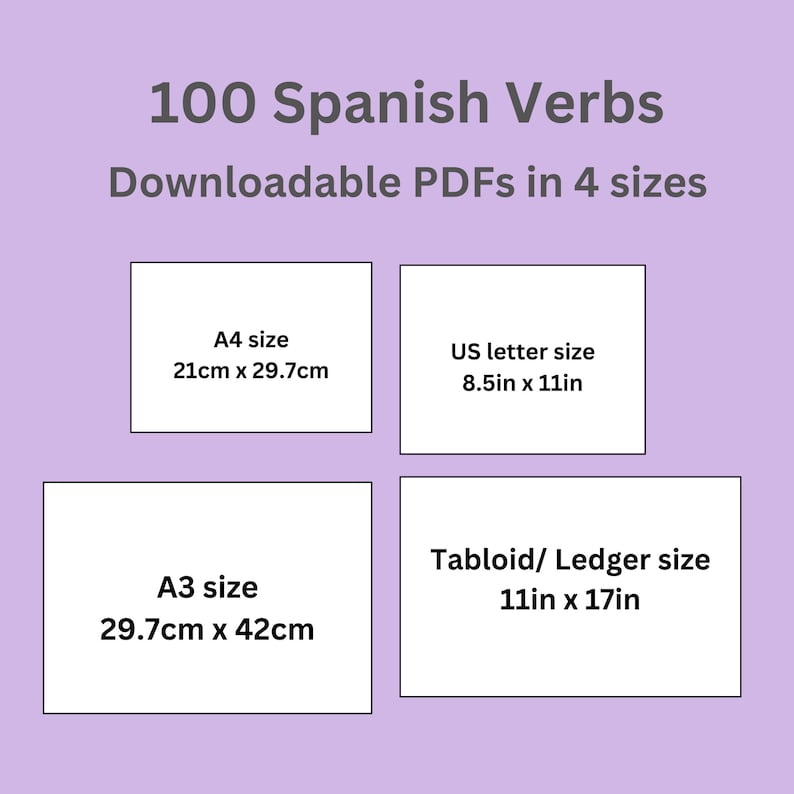 100 Spanish Verbs Flashcards | Printable Spanish Vocabulary | Learn ...
