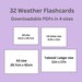 32 Scottish Gaelic Weather Flashcards | Learn Gàidhlig | Printable ...
