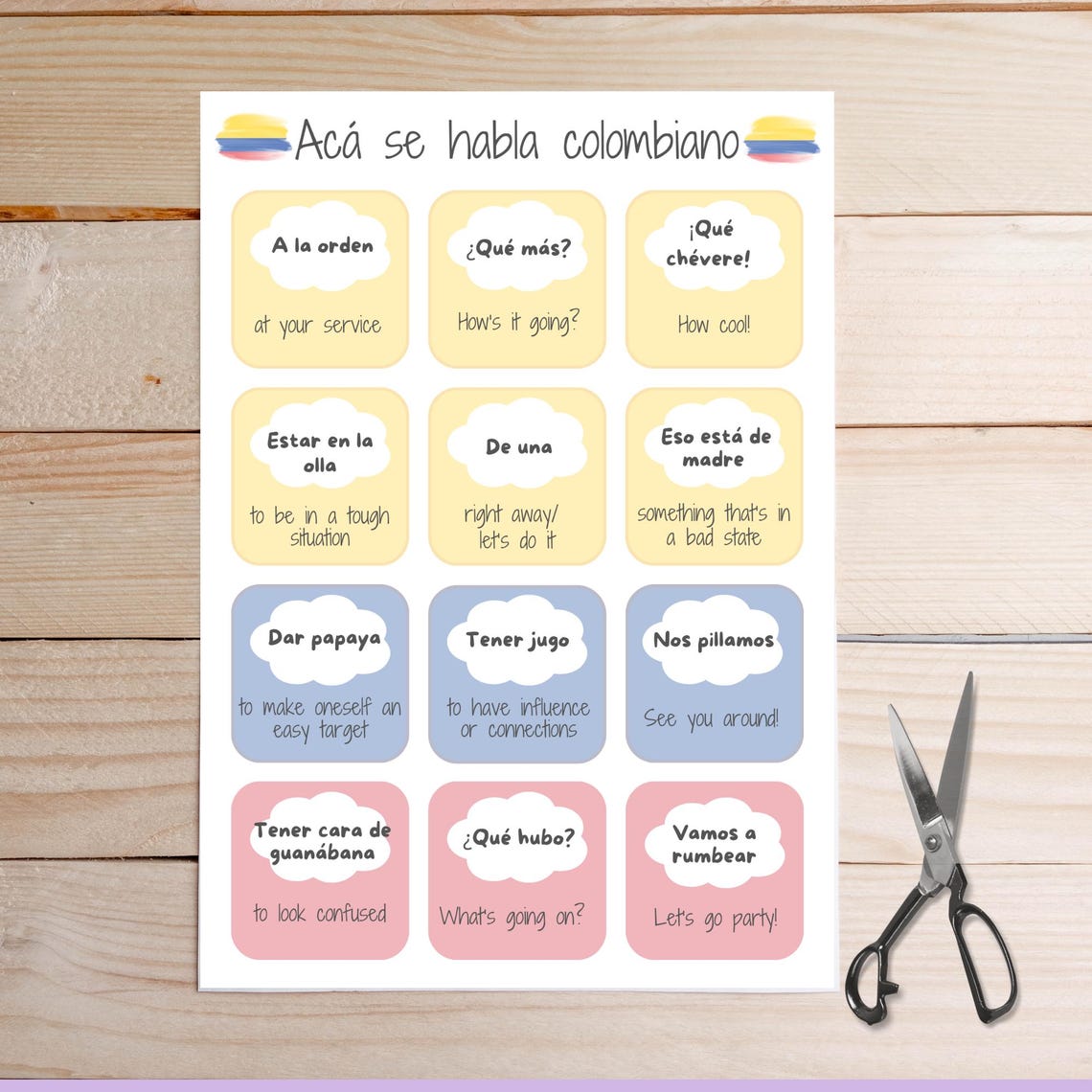 60 Colombian Spanish Words & Phrases | Colombian Spanish Vocabulary ...