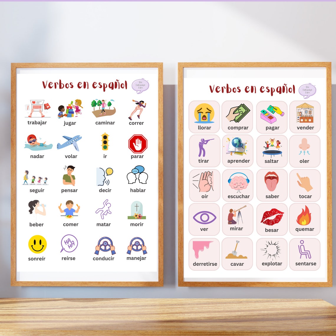 100 Spanish Verbs Flashcards | Printable Spanish Vocabulary | Learn ...