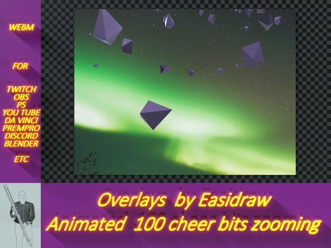 Twitch Bits, Animated Overlay, Stream Alert, Streamlabs OBS, WEBM 100 Bit, Transparent ...