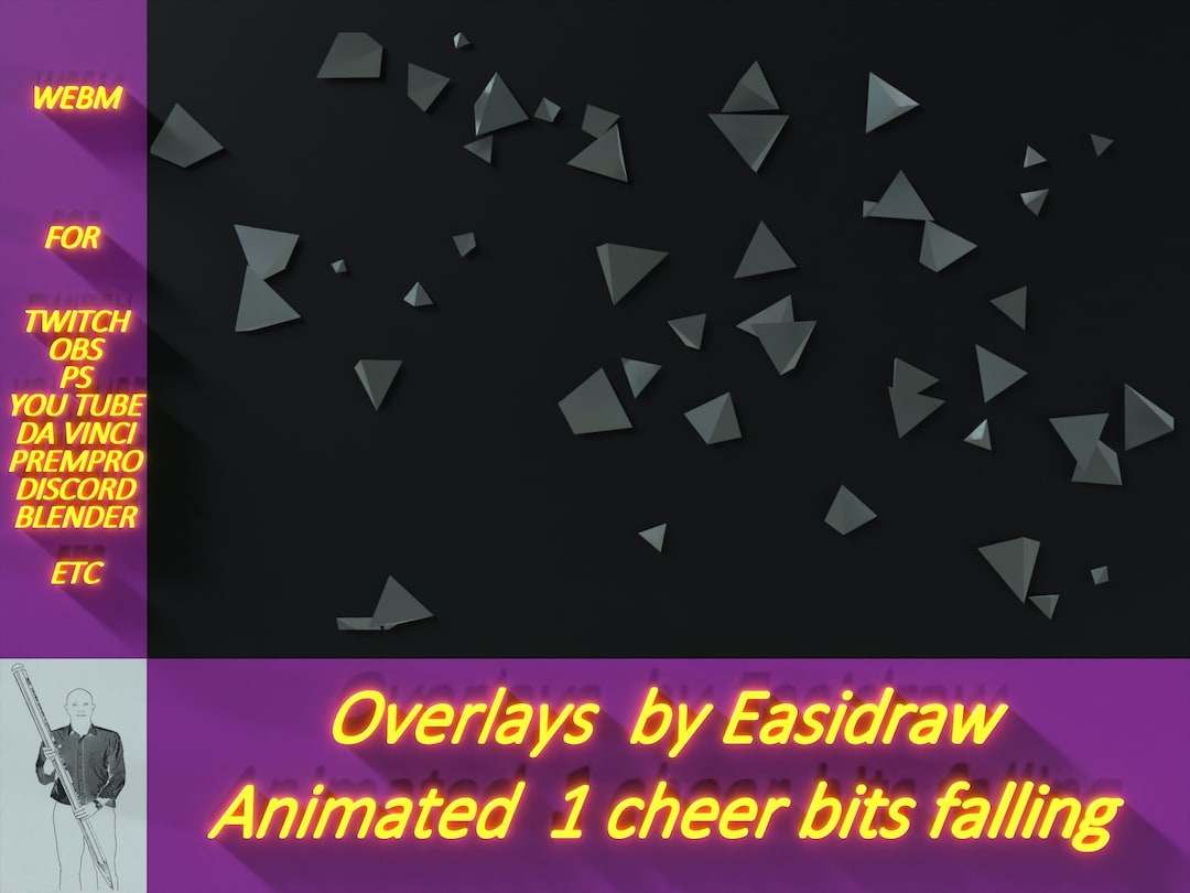 Overlays, Animated Overlay, Stream Alert, OBS, WEBM, 1 Bit, Transparent ...