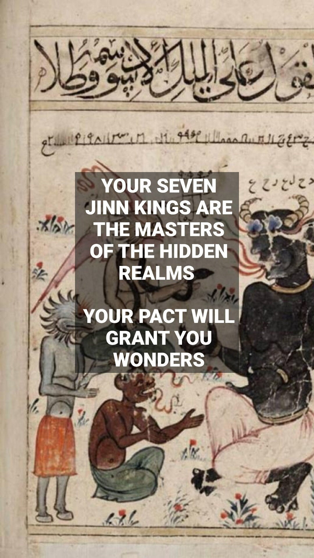 Seven Jinn Kings Pact Mudhhib, Merra, Al-ahmar, Borqan, Semhuresh, Al-abyad & Mimun Your Djinn ...