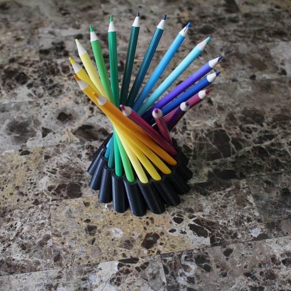 3d Printed Spiral Pencil Holder - Etsy