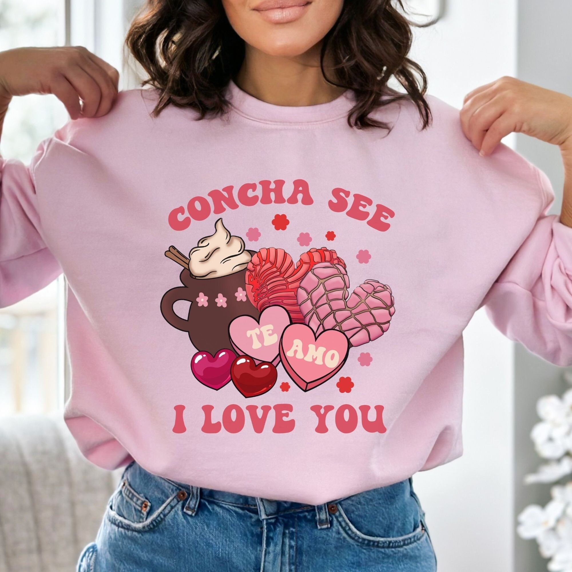 Concha See I Love You Funny Valentines Day Shirt, Te Amo Valentines Day ...