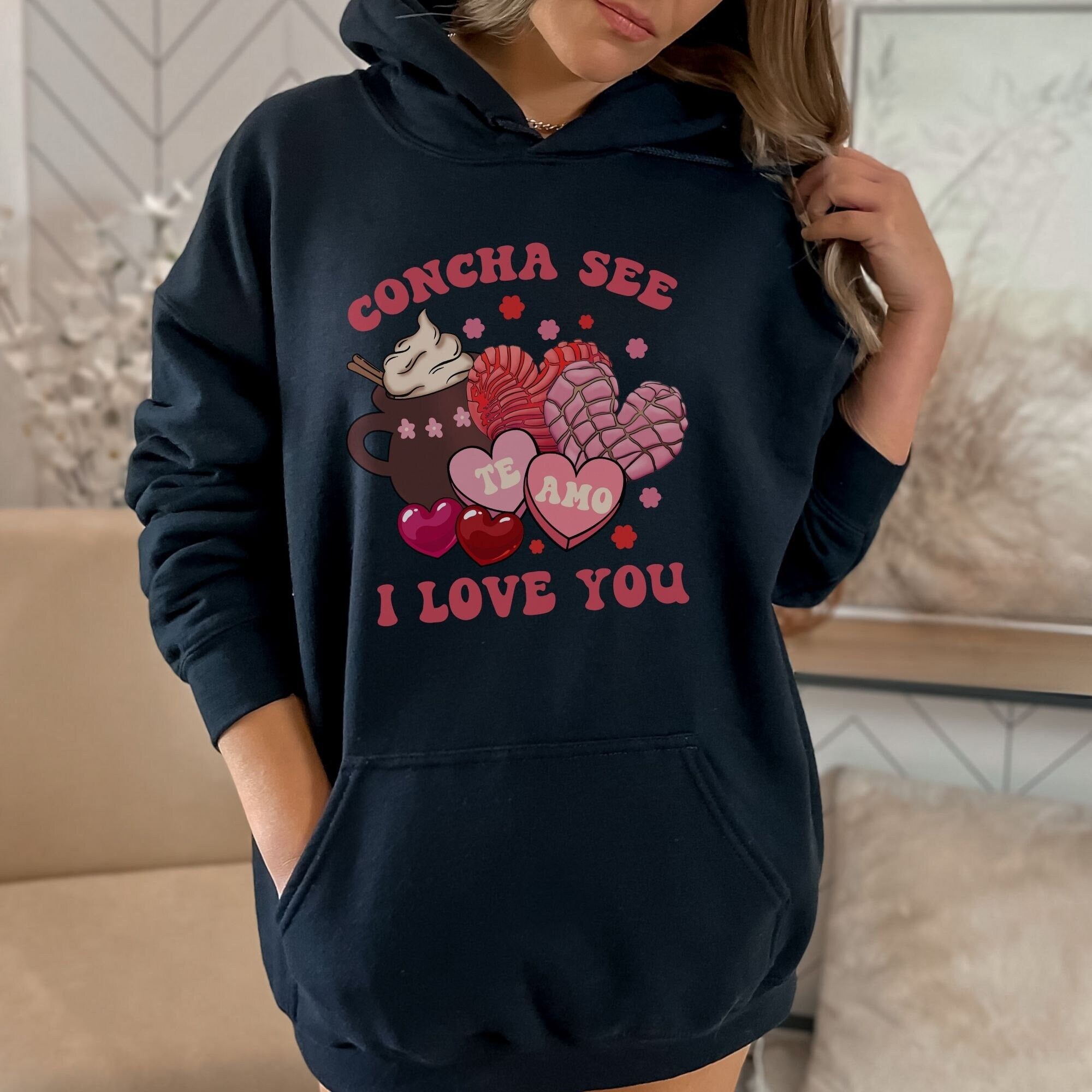 Concha See I Love You Funny Valentines Day Shirt, Te Amo Valentines Day ...