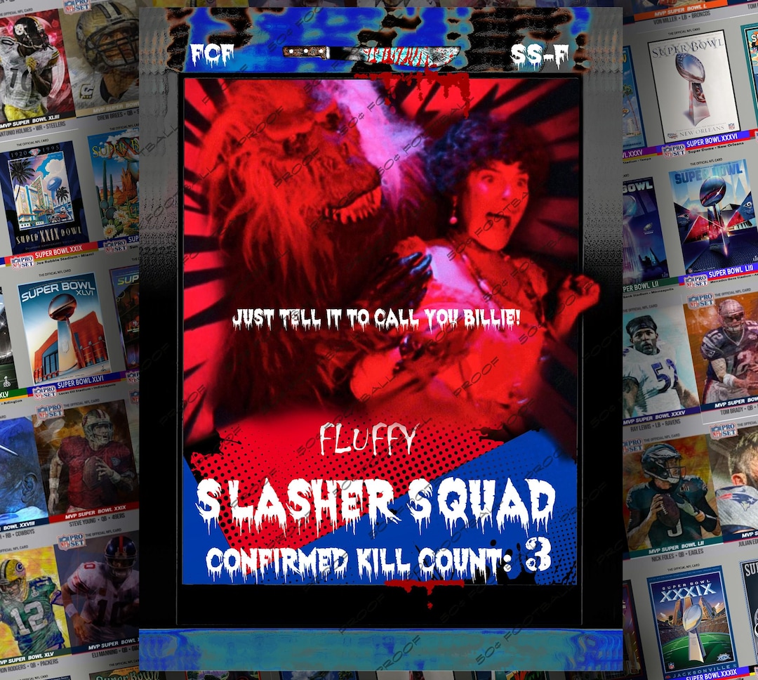 Creepshow Fluffy Slasher Squad Custom Trading Card - Etsy