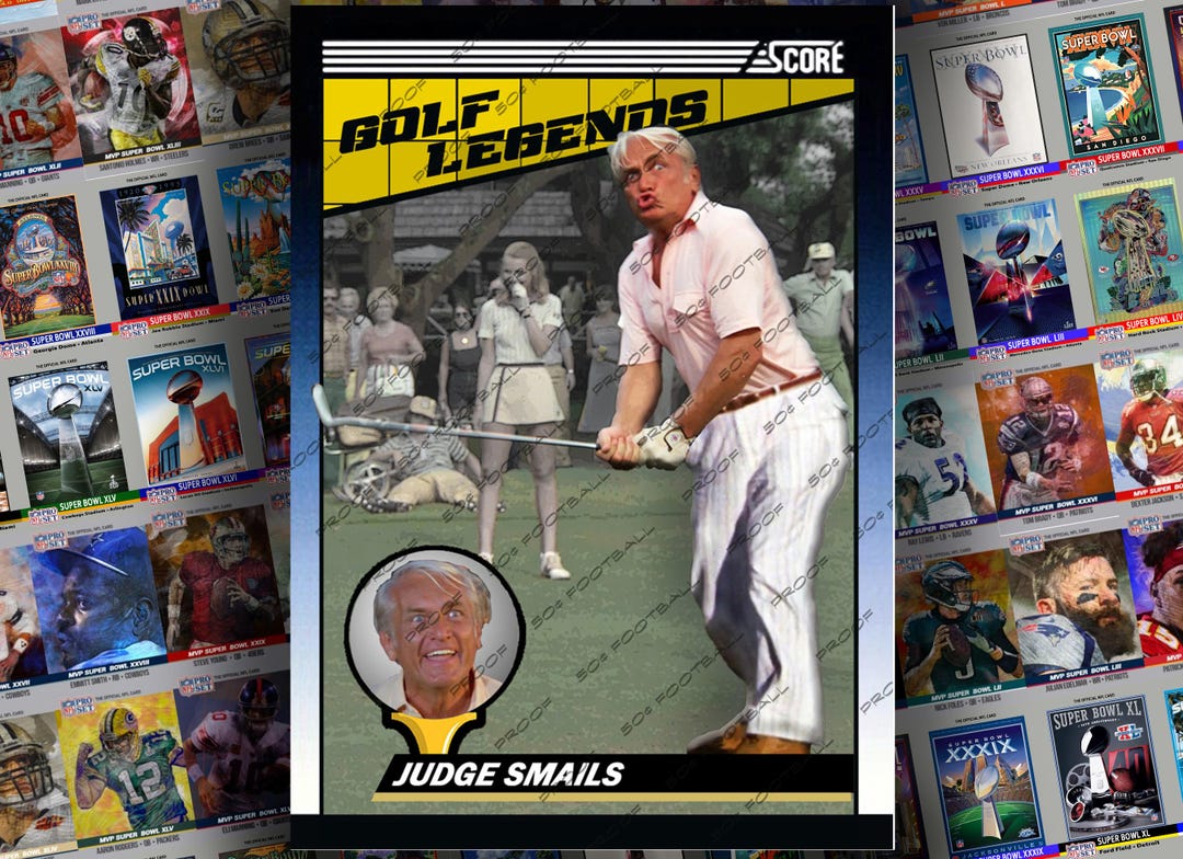 Judge Smails Ted Knight Caddyshack Golf Legends Custom Trading Card - Etsy