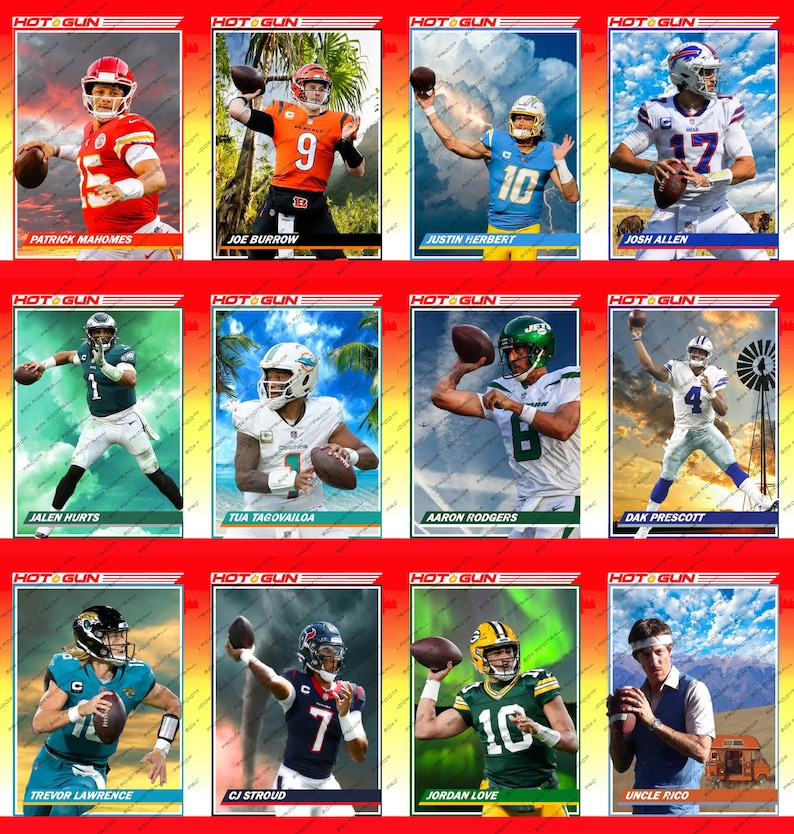 Patrick Mahomes Kansas City Chiefs Quarterback HOT GUN Custom Trading ...