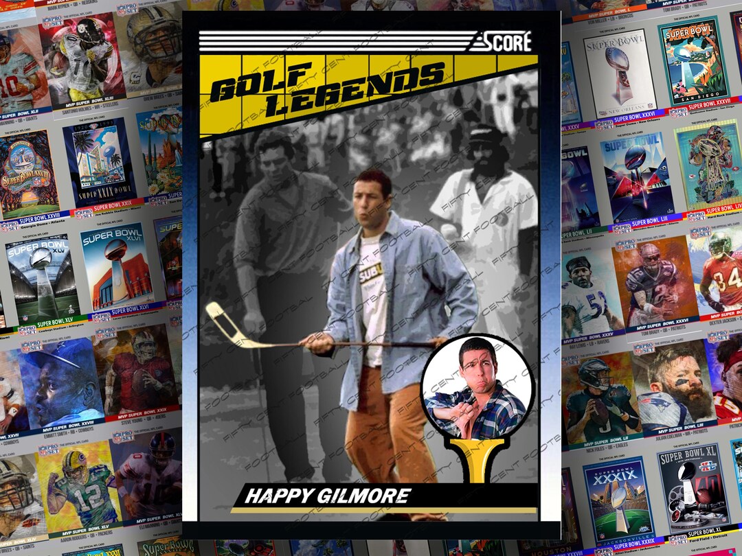 Adam Sandler Happy Gilmore Golf Legends Custom Trading Card. - Etsy