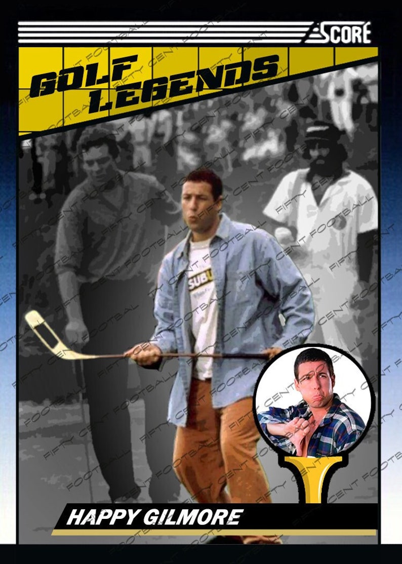 Happy Gilmore Golf Legends ACEO Card Set: Sandler, Mcgavin, Peterson ...
