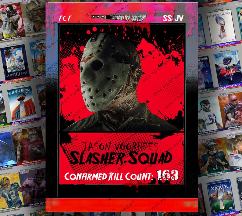 Jason Voorhees Friday the 13th Slasher Squad Horror Movie Custom ...