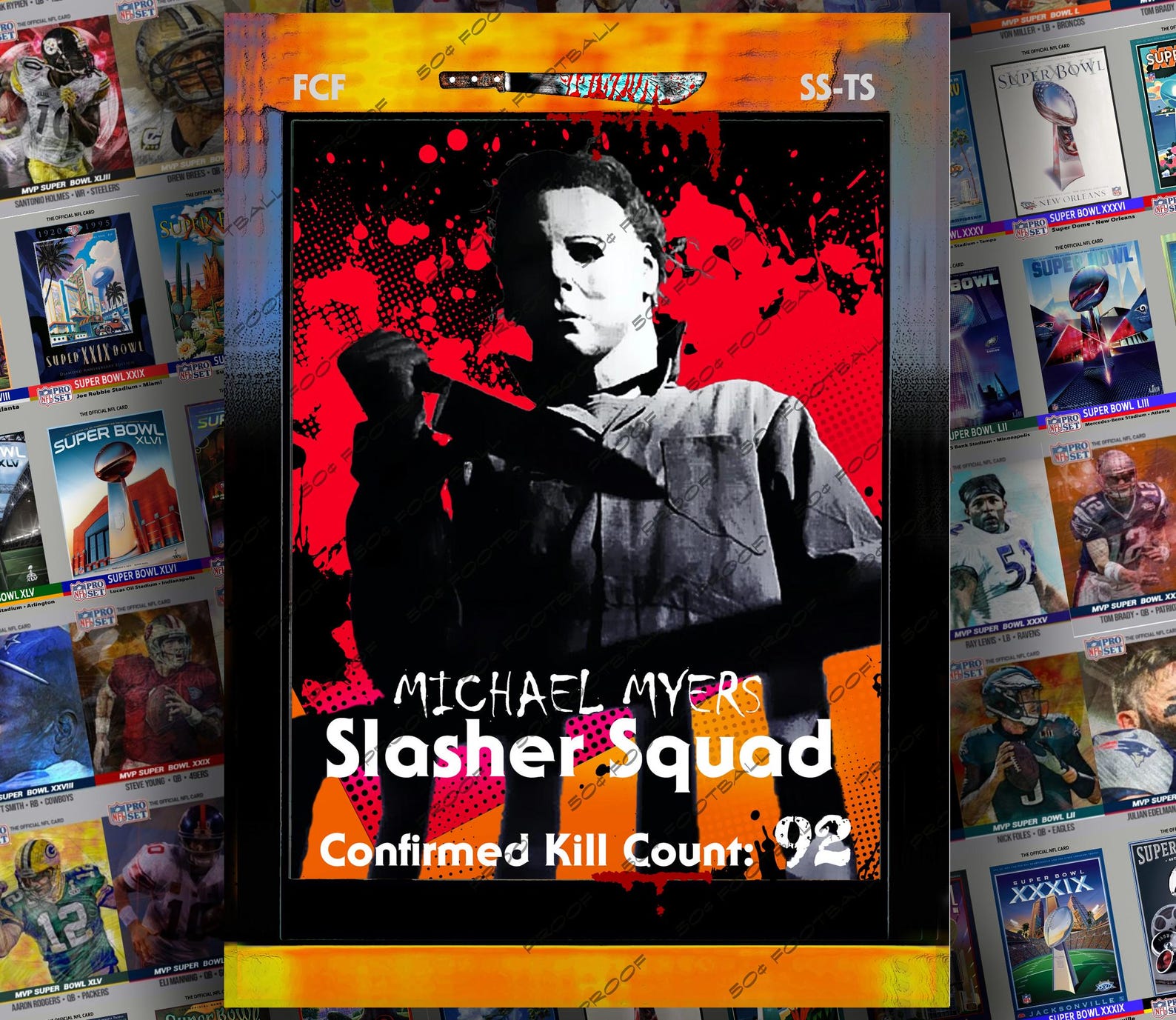 Michael Myers Halloween Slasher Squad Horror Movie Custom Trading Card ...