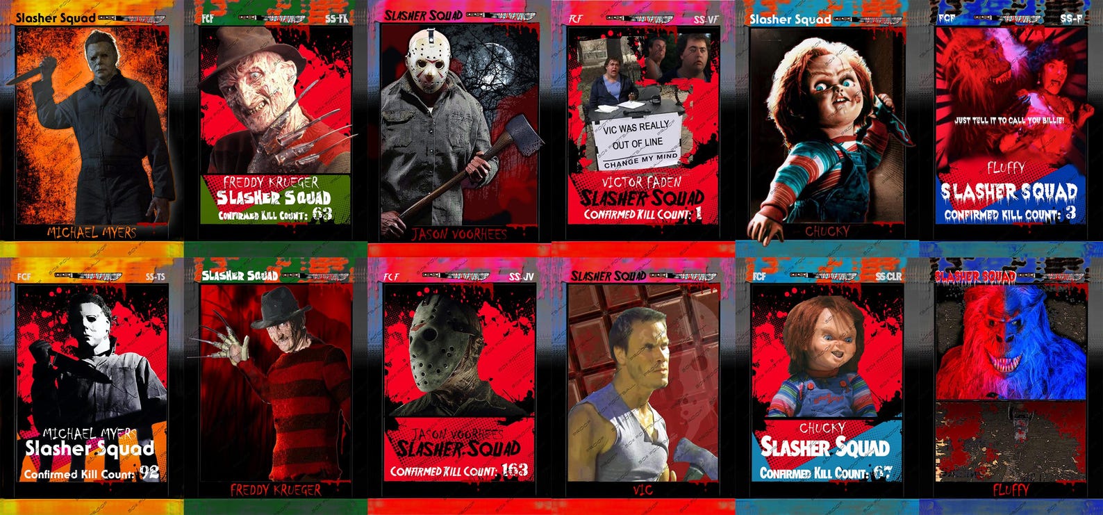 Michael Myers Halloween Slasher Squad Horror Movie Custom Trading Card ...