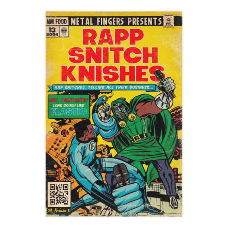 MF DOOM -rapp Snitch Knishes - MM...F00D - Canvas Poster - Hip Hop ...