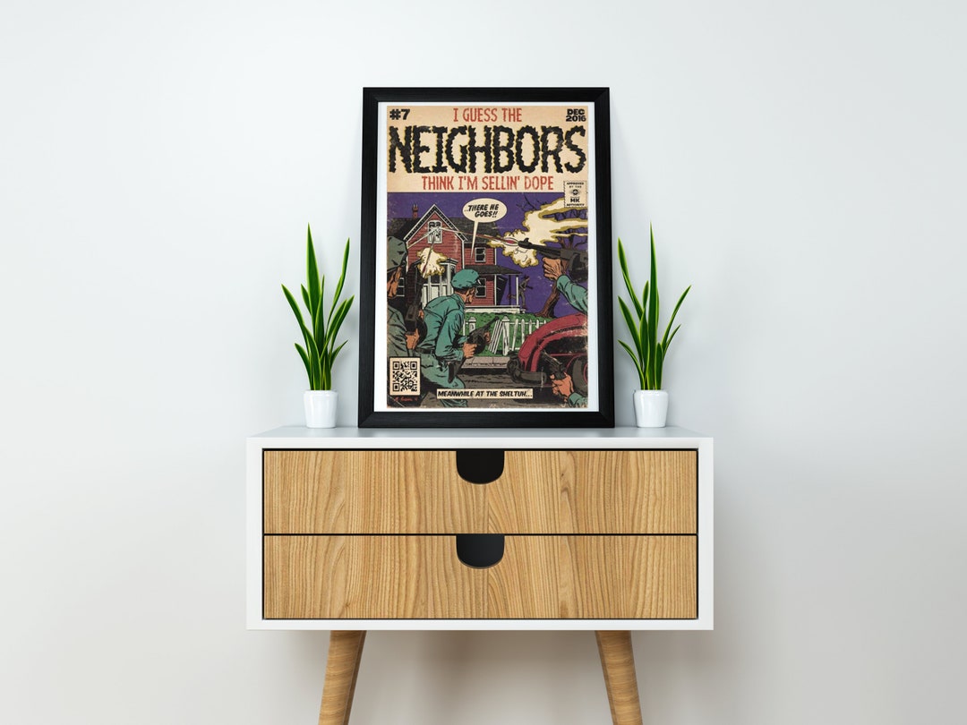 J. Cole - Neighbors Canvas Poster - 4 Your Eyez Only - Hip Hop Poster ...