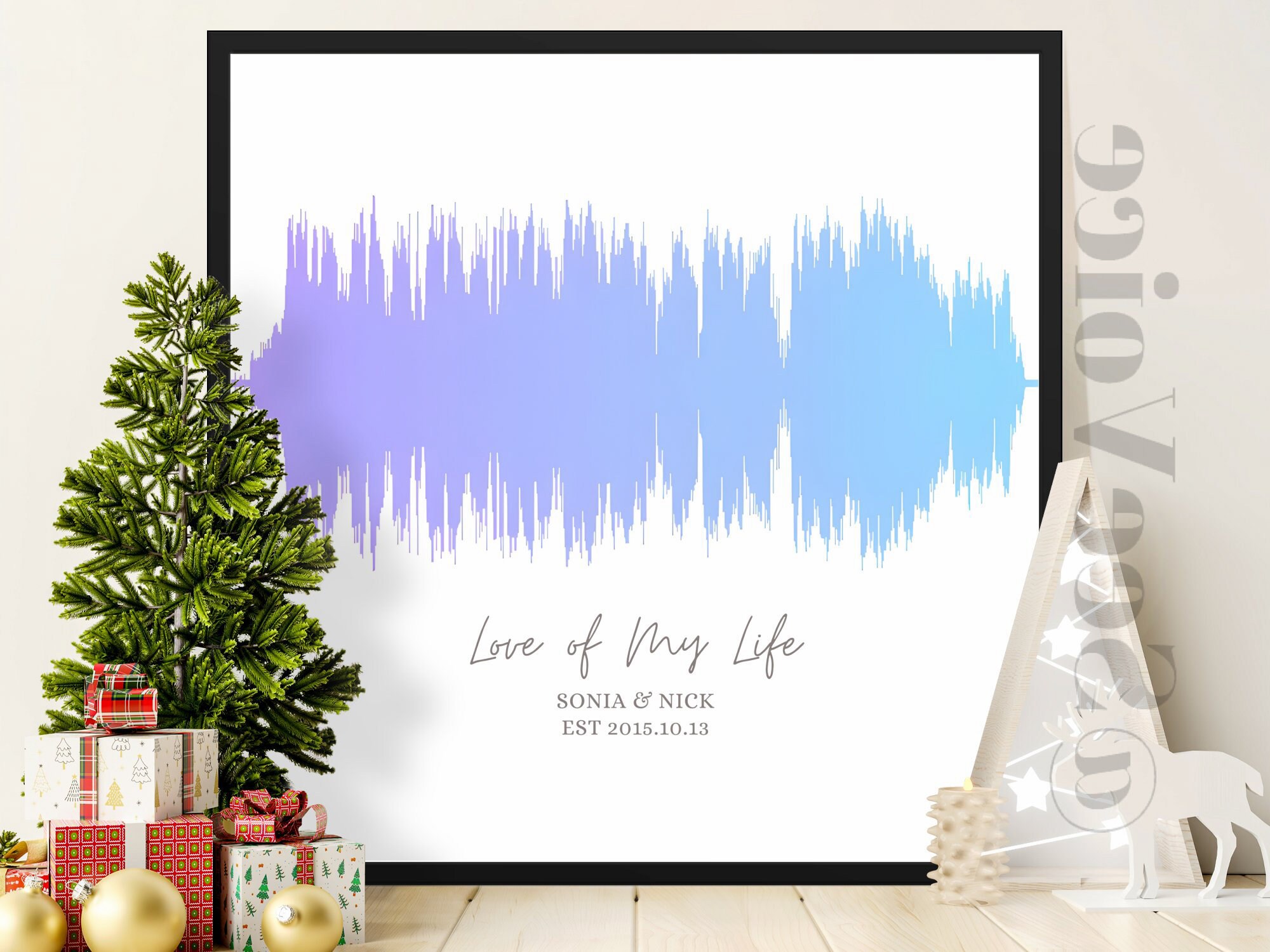 Custom Soundwave Art QR Code Voice Recording Gift for - Etsy