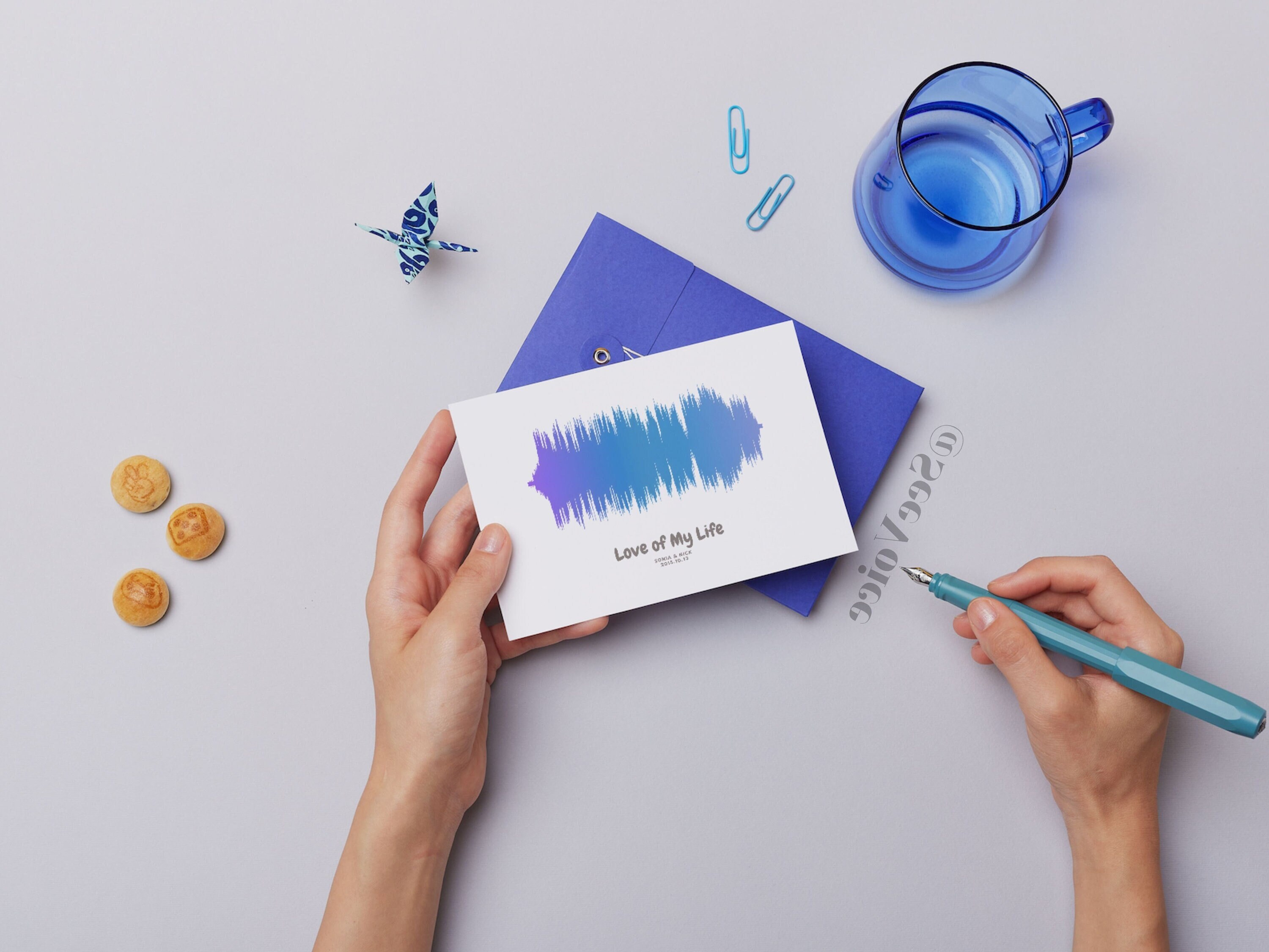 Custom Soundwave Art QR Code, Voice Recording Gift for Husband, One ...