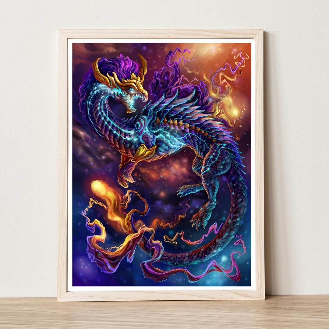 Aurelion Sol Dragon God League of Legends Fan Art Print - Etsy