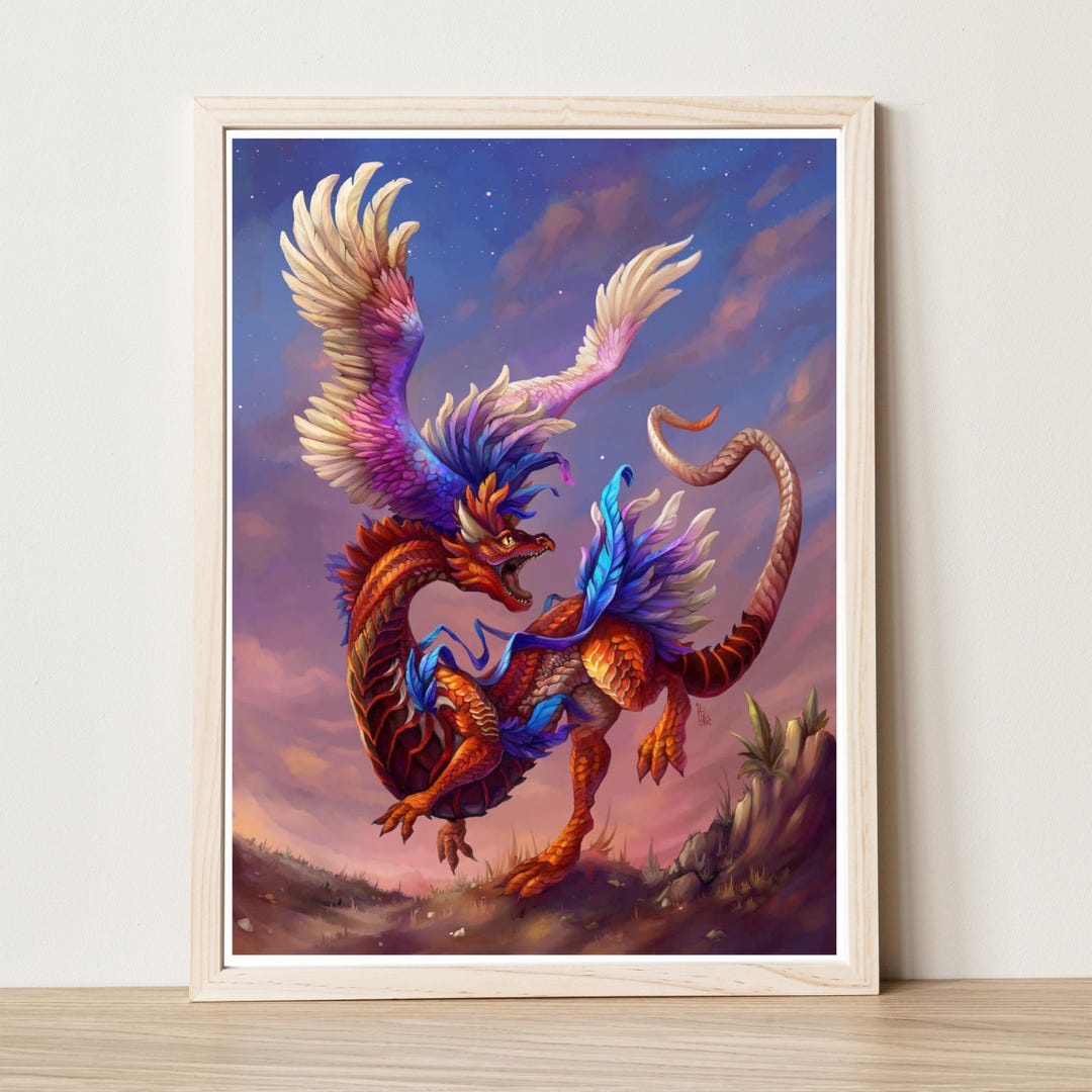 Koraidon Pokemon Dragon Winged King Fan Art Print - Etsy