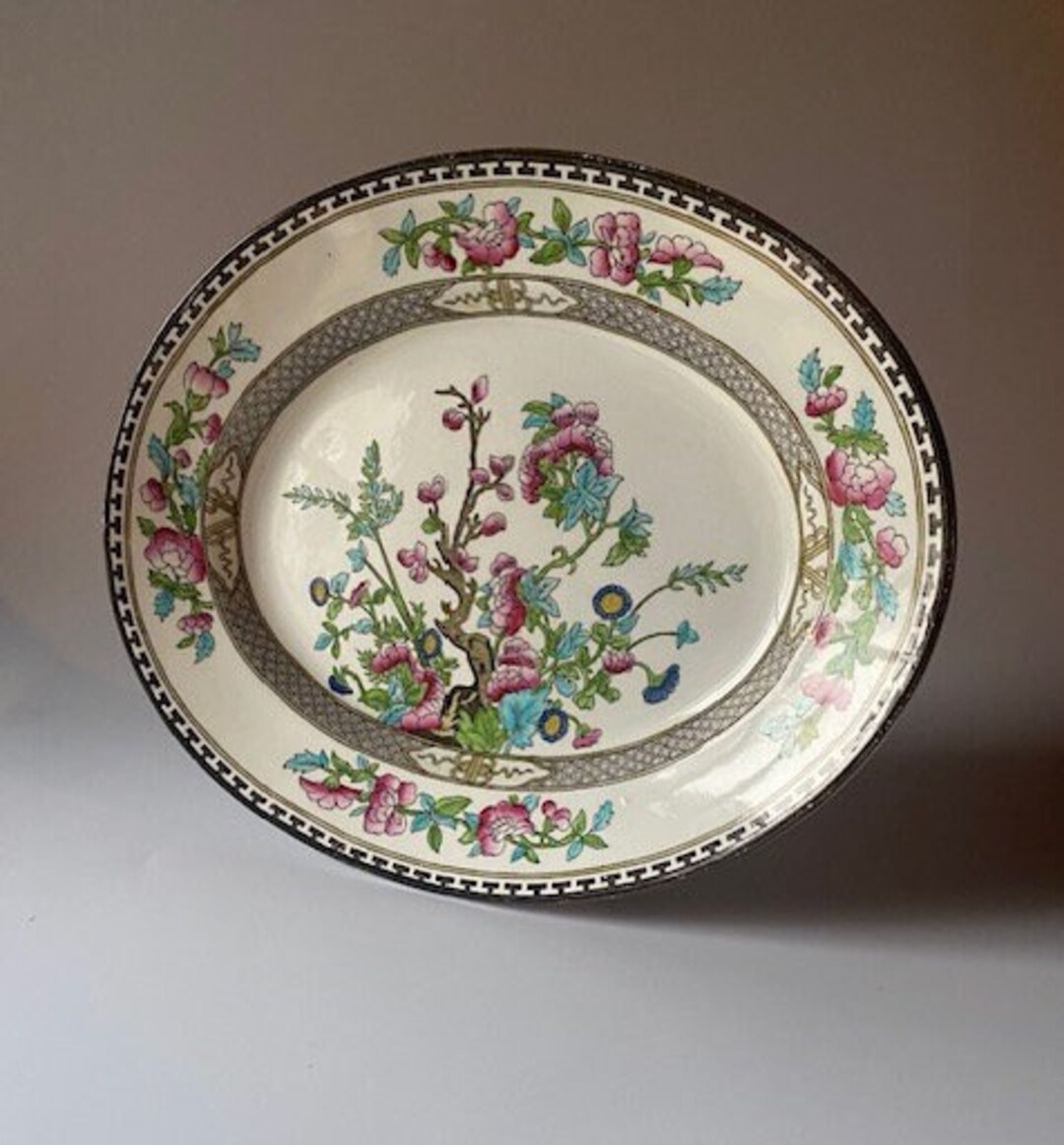 Antique INDIAN TREE Hancock & Sons 10 Oval Platter Made in England - Etsy