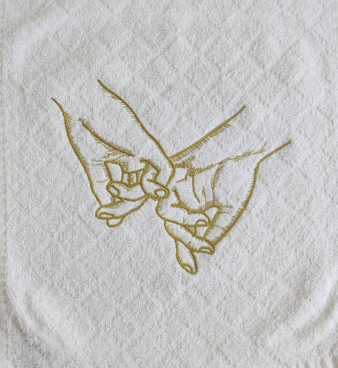 Pinky Promise Hands Embroidery Design | Line Art Hands Machine ...