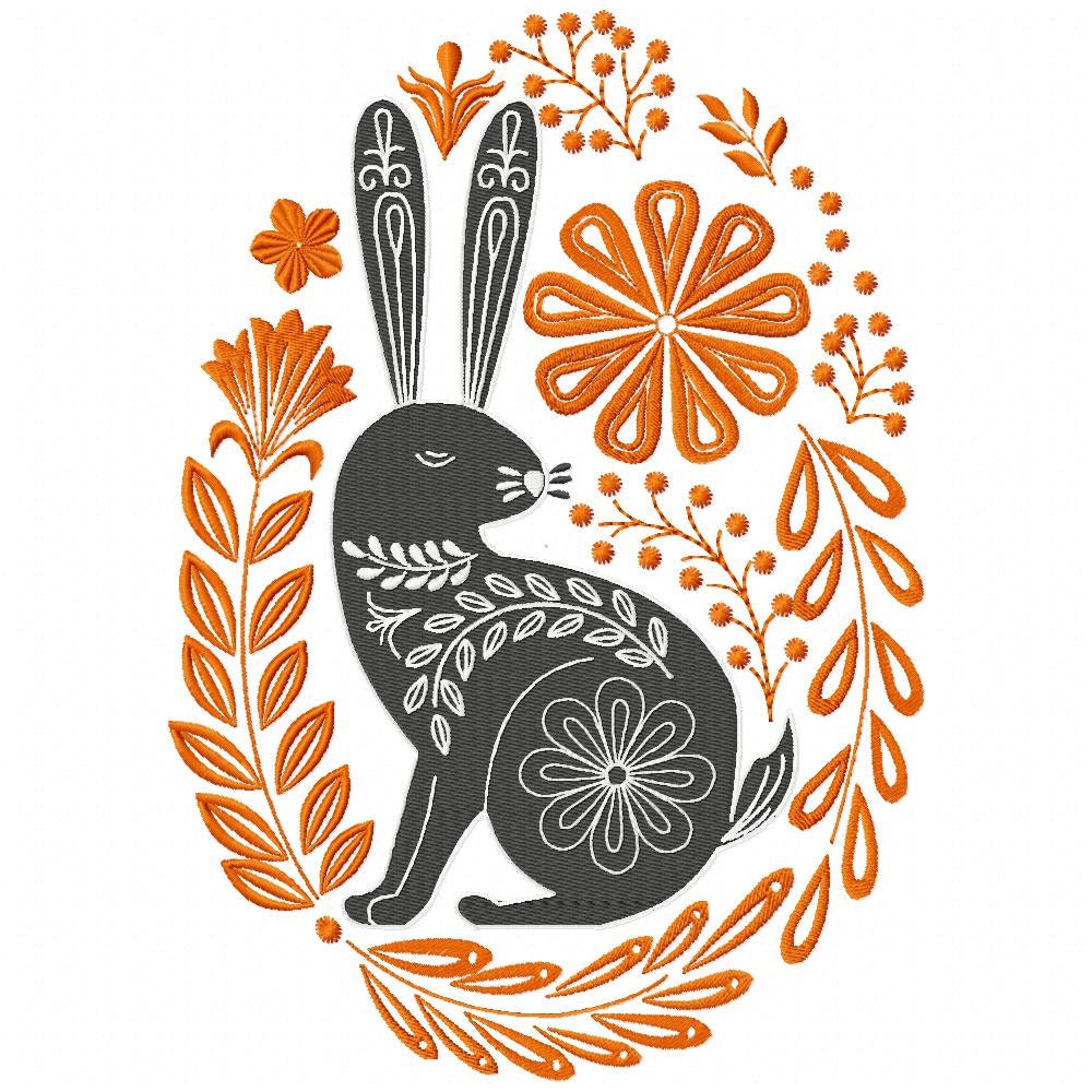 Design for Machine Embroidery Design Easter Bunny Machine - Etsy