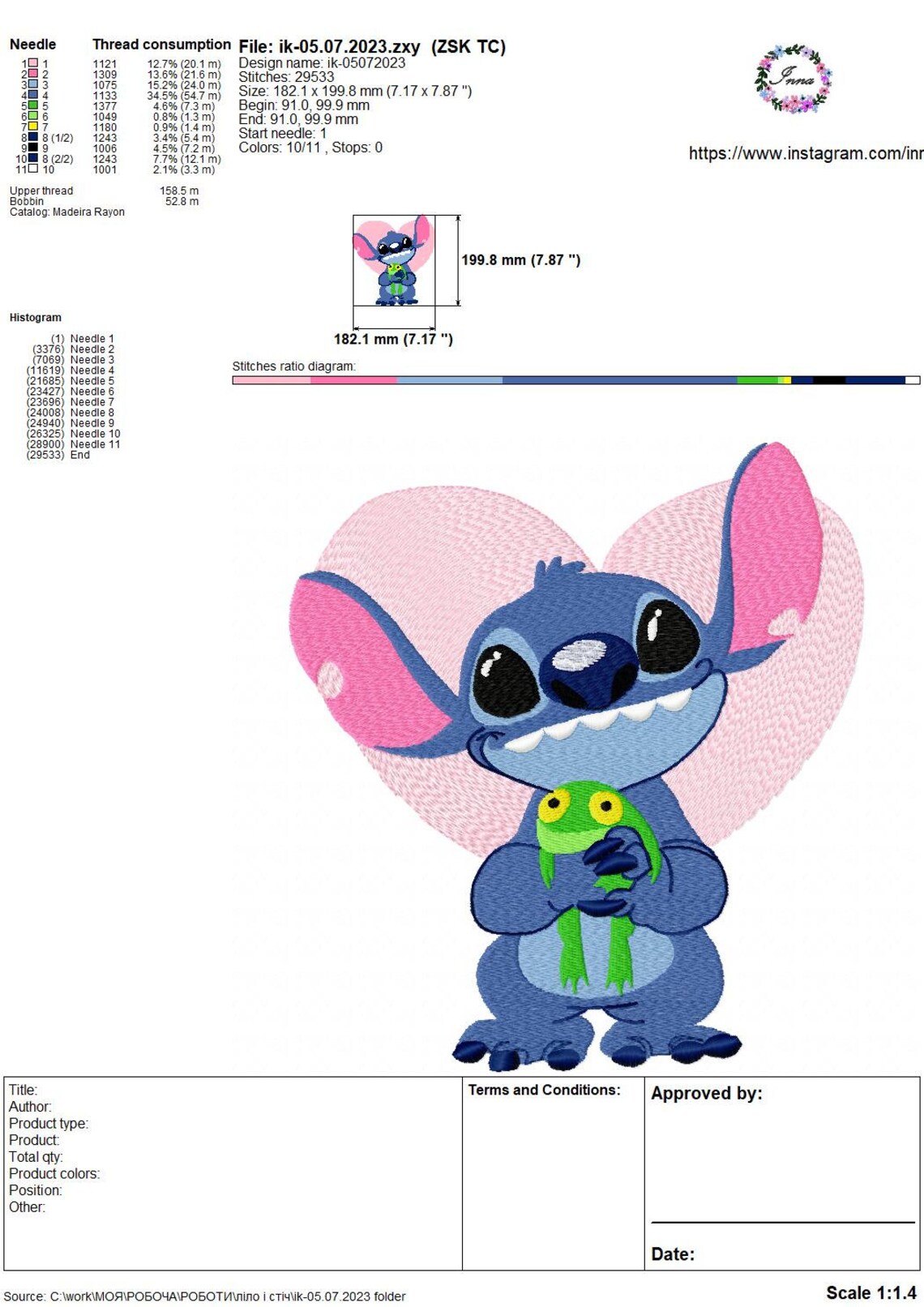 Design for Machine Embroidery Stitch Stitch Cute Design - Etsy