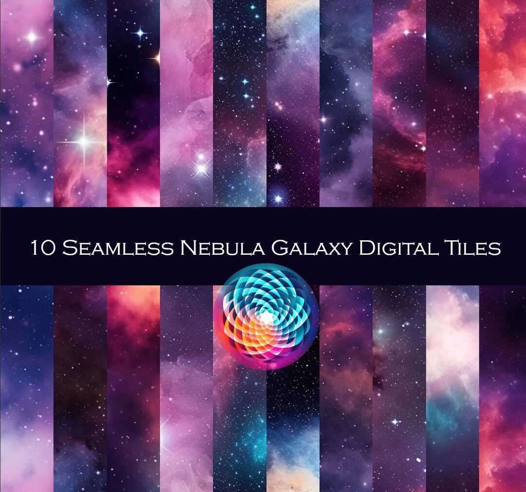 Digital Seamless Galaxy Patterns - Etsy