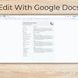 Sales Resume Template, Google Docs, Microsoft Word, Apple Pages, CV ...
