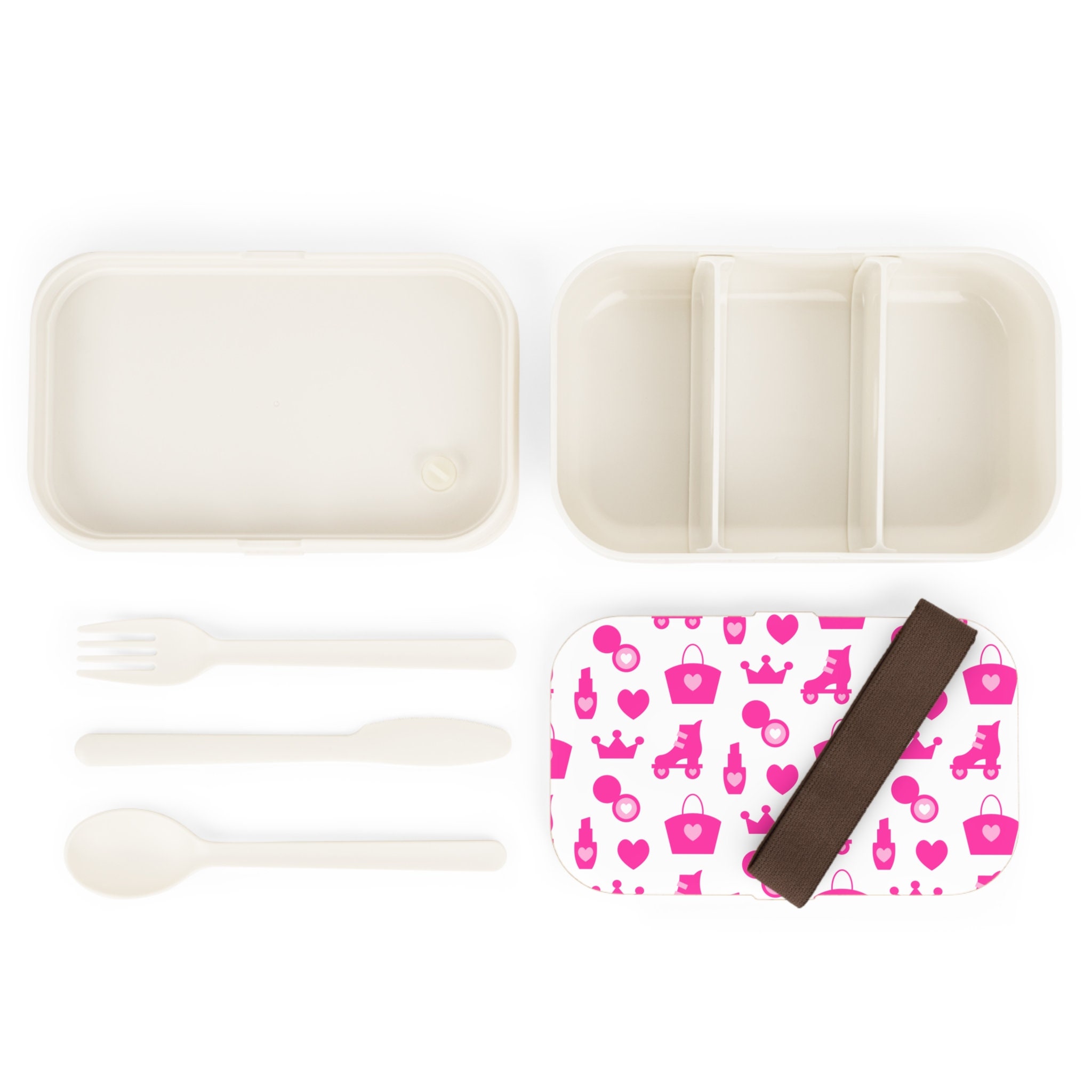 Barbie Bento Lunch Box Barbie Girl Toy Box Barbie Pink Heart Pattern ...